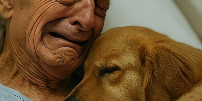 I medici hanno permesso al cane di entrare nella stanza per salutare il ...